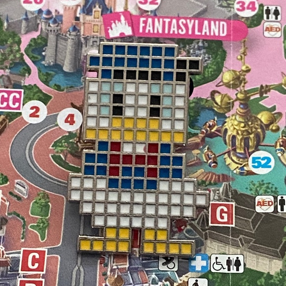 Disney | Accessories | Disney Park Pixel Donald Duck Full Body Blocky ...